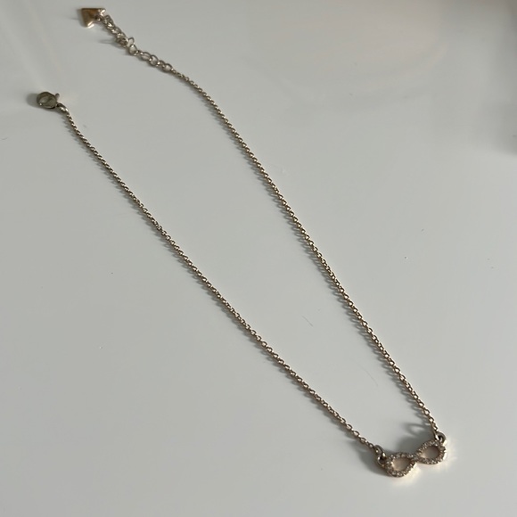 Guess | Jewelry | Vintage Guess Gold Infinity Necklace With Diamonds ...
